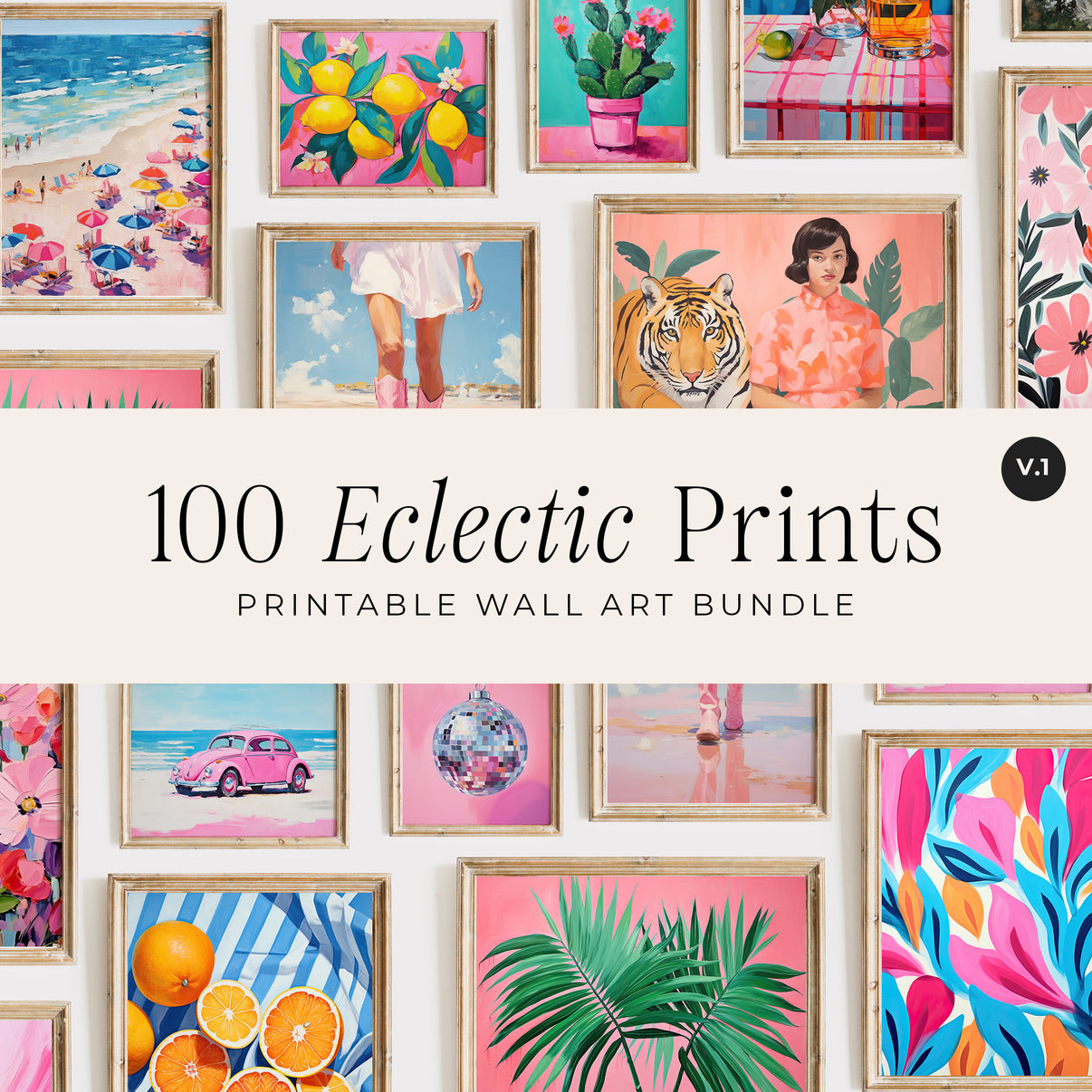 100 Eclectic Digital Prints – Styling Her Life